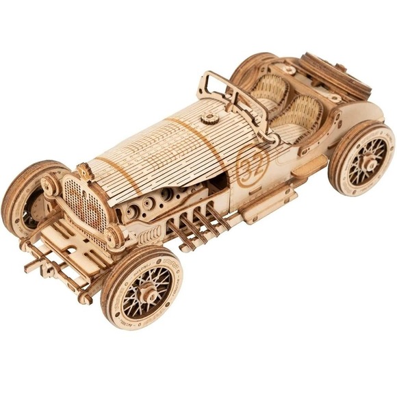 Rukr | Toys | Grand Prix Race Car Indy 50 Wood Scale Model Kit Rokr 3d ...